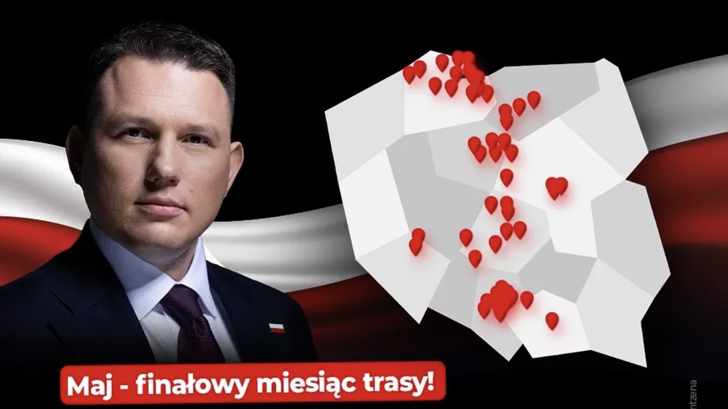 Mentzen nie zwalnia tempa! 16 maja zawita do Oświęcimia na finiszu kampanii